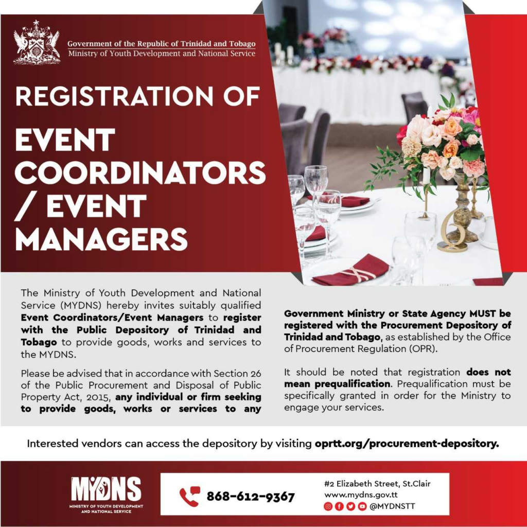 Registration of Event Coordinators/Event Managers – MSYA