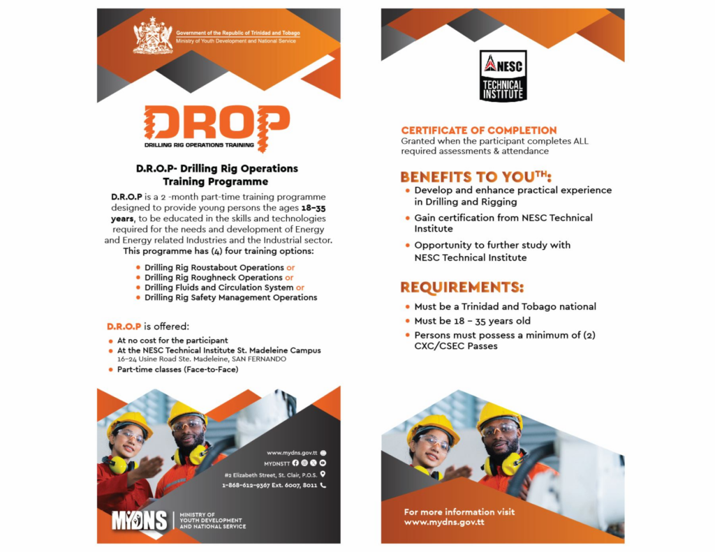DROP – Drilling Rig Operations Training Programme – MSYA