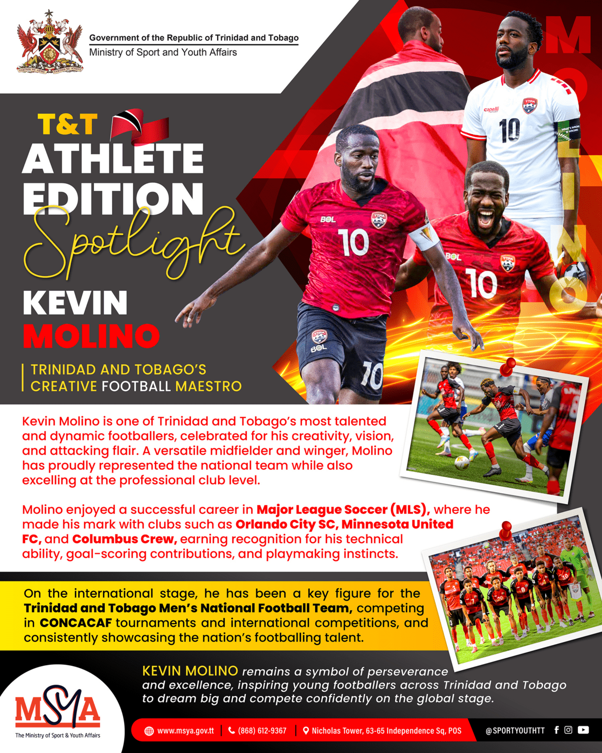T&T Athlete Edition Spotlight – Kevin Molino – MSYA