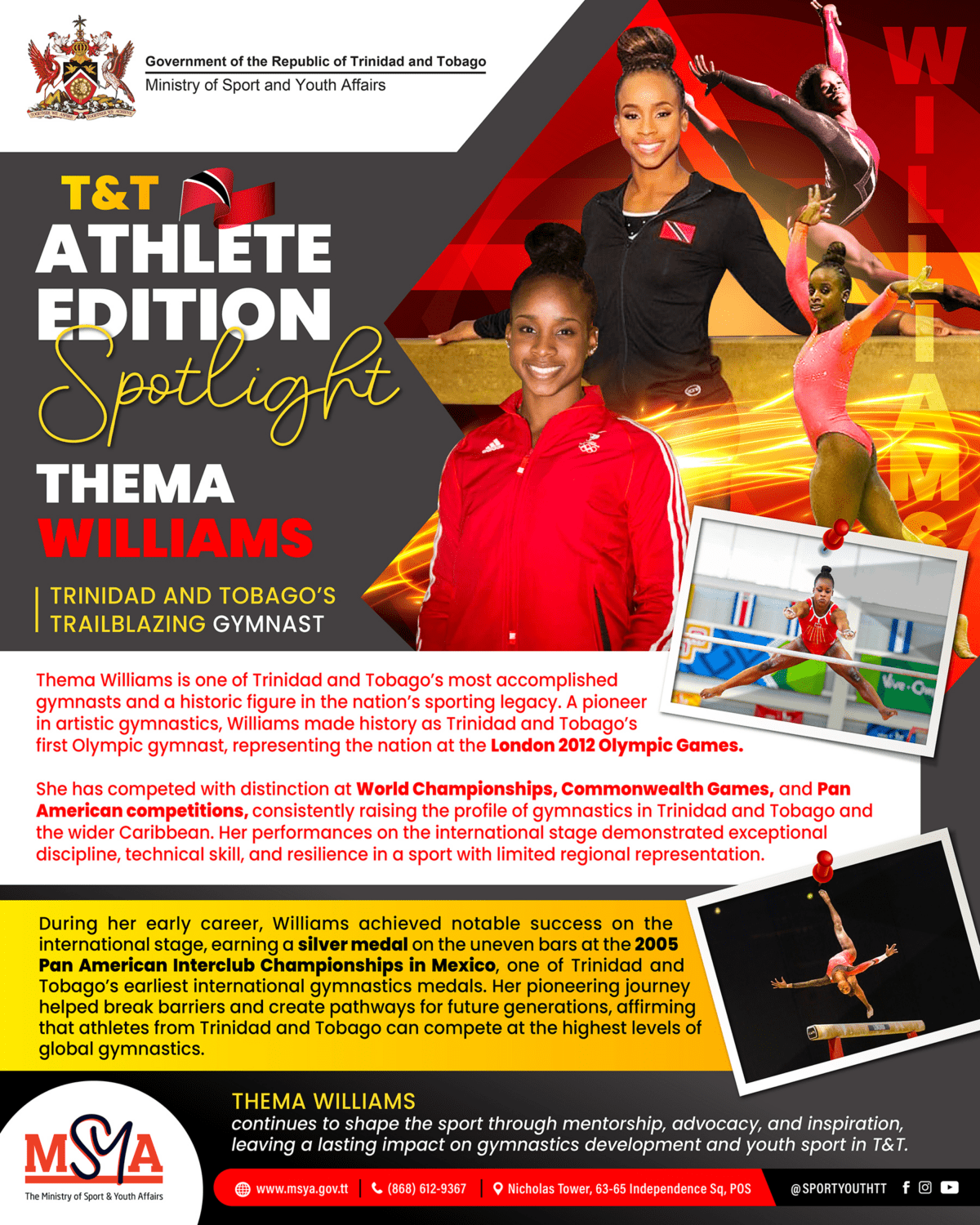 T&T Athlete Edition Spotlight – Thema Williams – MSYA
